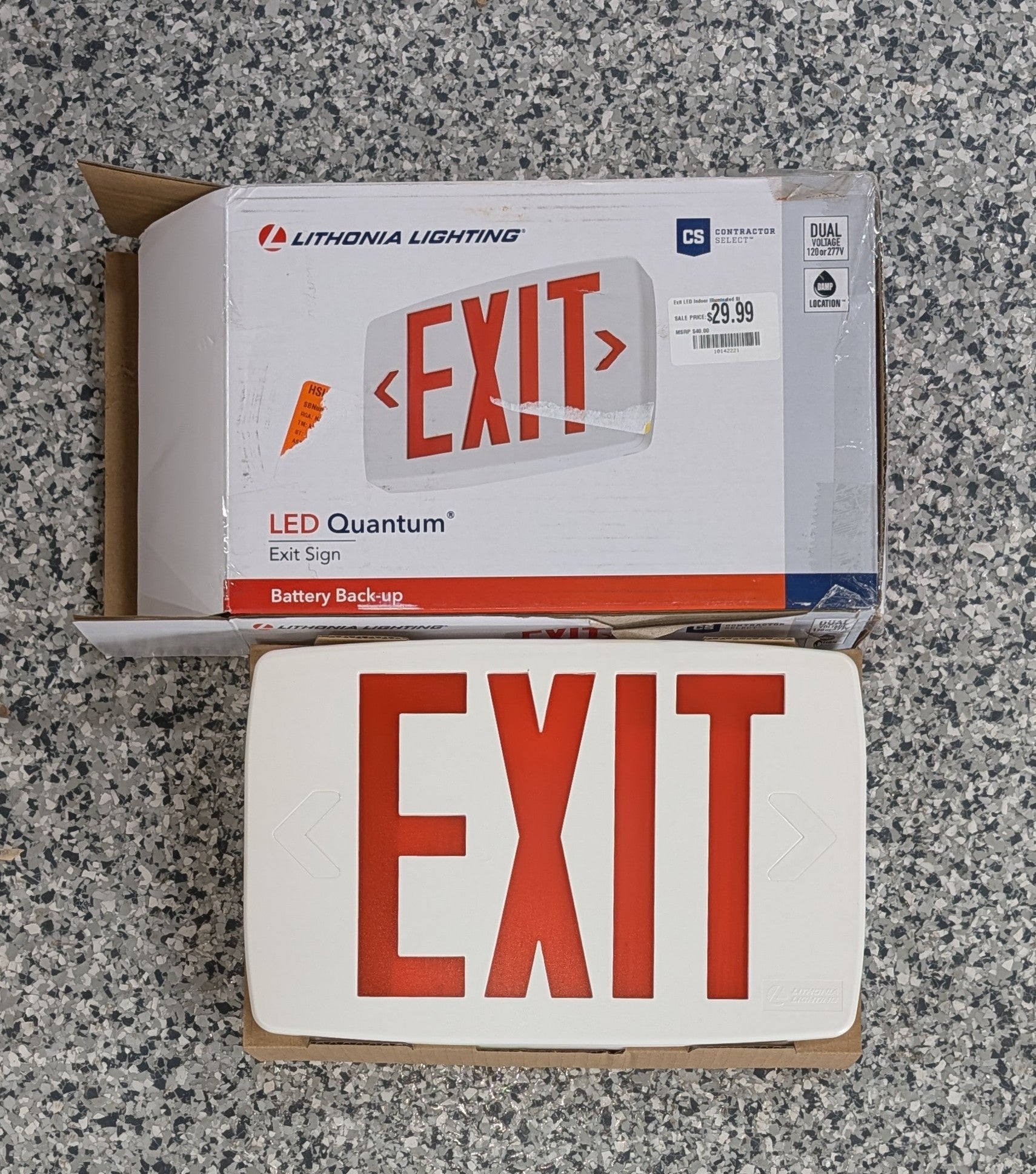 Exit LED Indoor Illuminated Sign