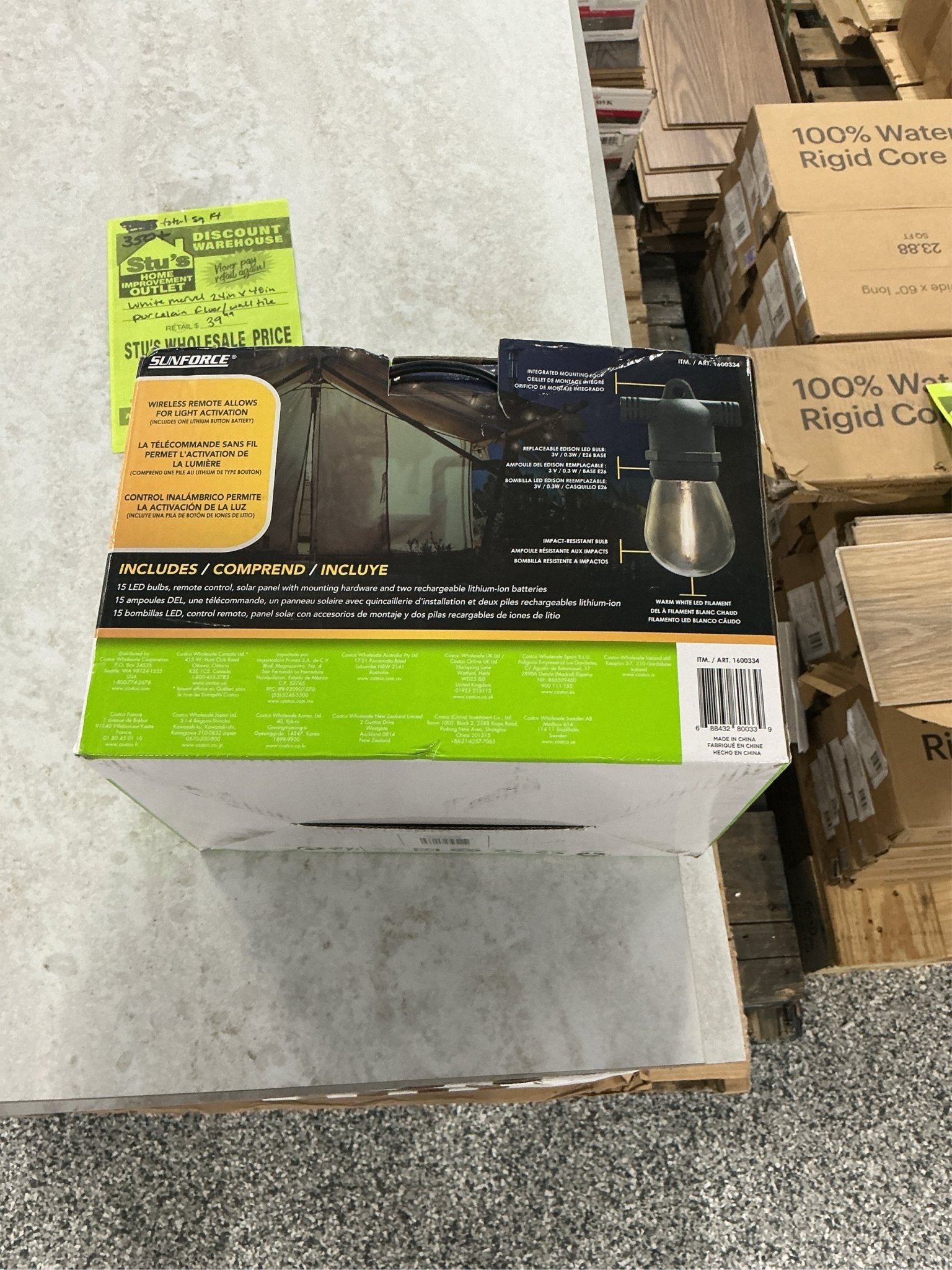 Sunforce 35' Solar String Lights with Remote Control