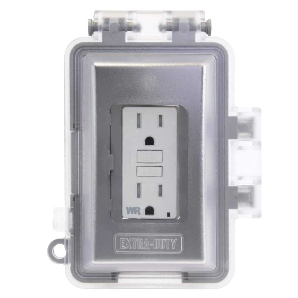 Clear 1-Gang Extra-Duty Non-Metallic While-In-Use Weatherproof Horizon