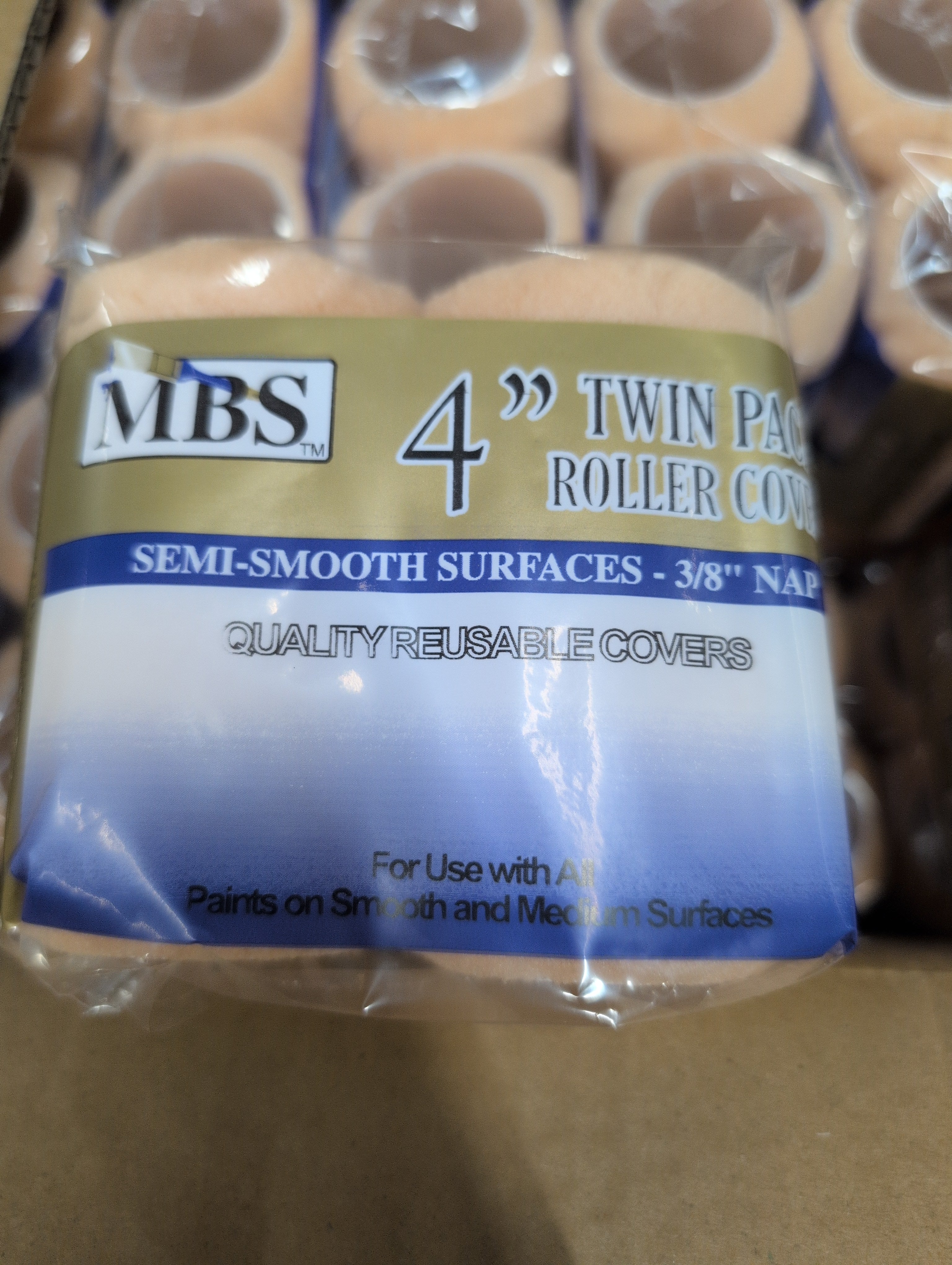 MBS Roller Covers 4” Twin Pack